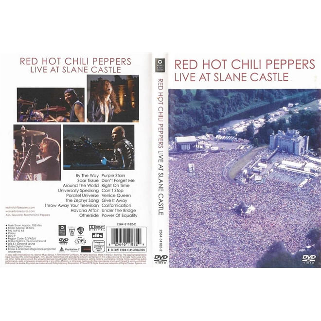 Dvd Red Hot Chili Peppers Live At Slane Castle